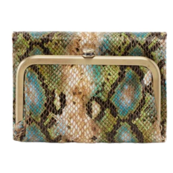 Bags | Nwt New Hobo Robin Wallet Garden Snake Leather Retired Rare ...